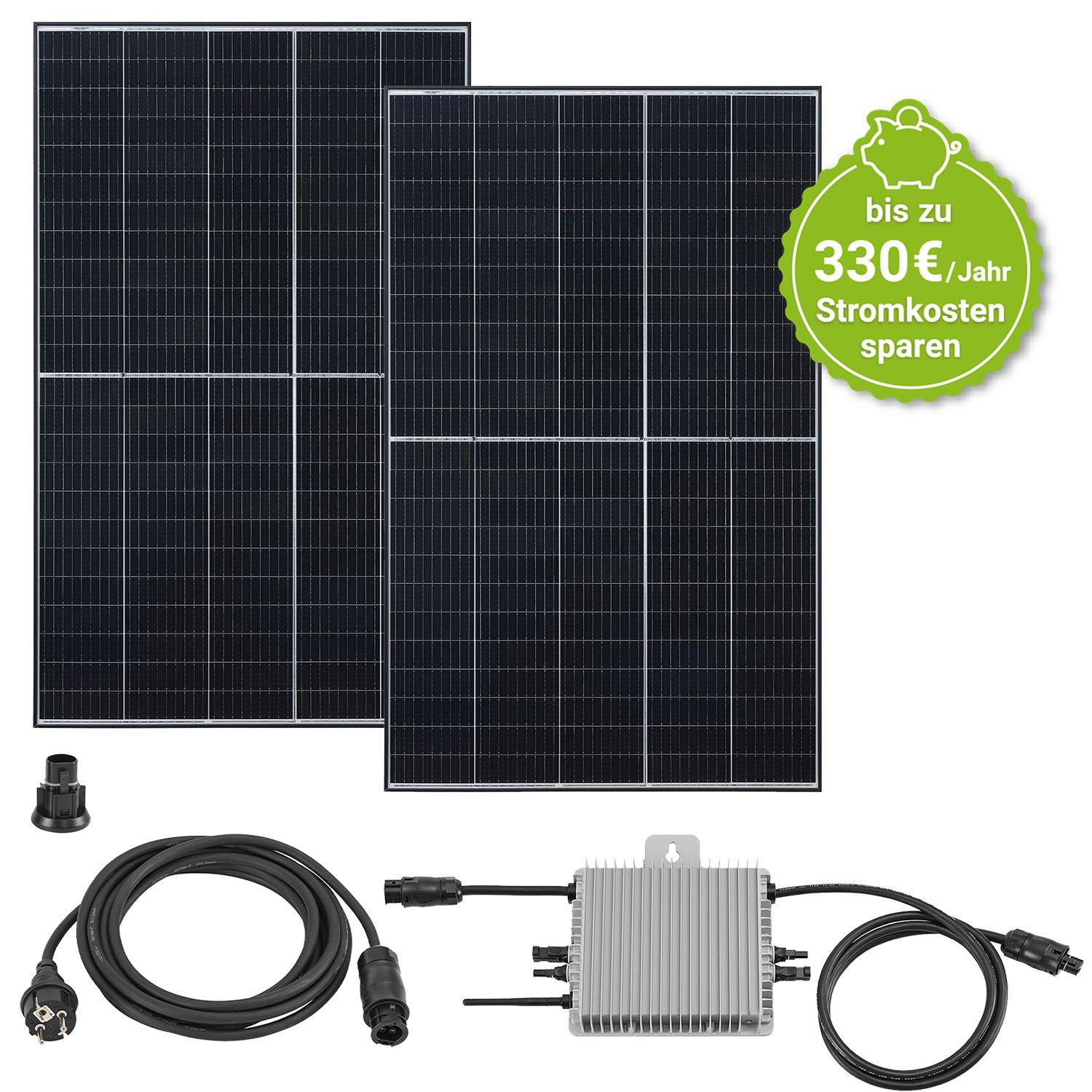 Balkonkraftwerk Komplettset 600W/800W Solaranlage Photovoltaik Anlage ...